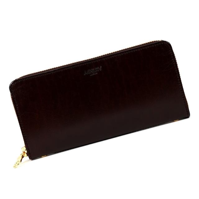 アジリティー アッファ（AGILITY Affa）/グロット/ルガトー(ダークブラウン)【長財布 ラウンドファスナー】
