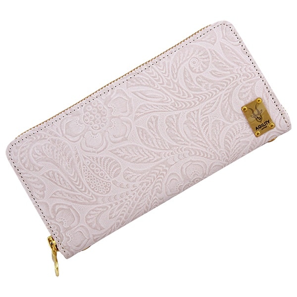 アジリティー アッファ（AGILITY Affa）/ラウンドファスナー 花柄 財布 本革