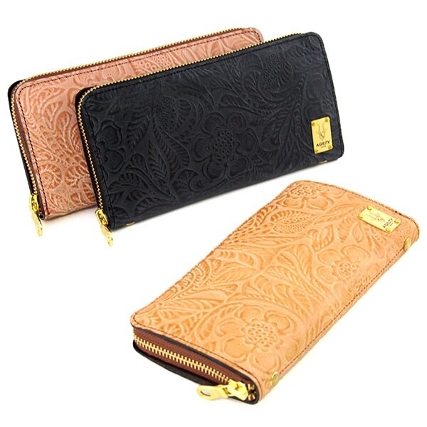 アジリティー アッファ（AGILITY Affa）/ラウンドファスナー 花柄 財布