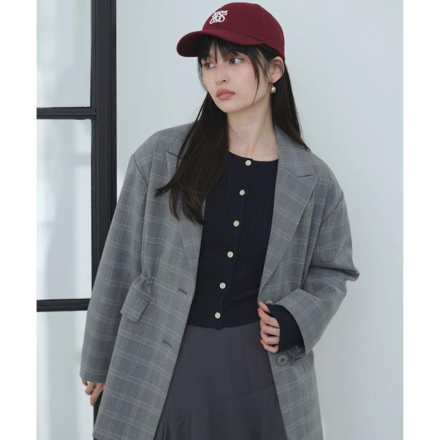 ビス（VIS）/チェックアソートウエストドロストジャケット