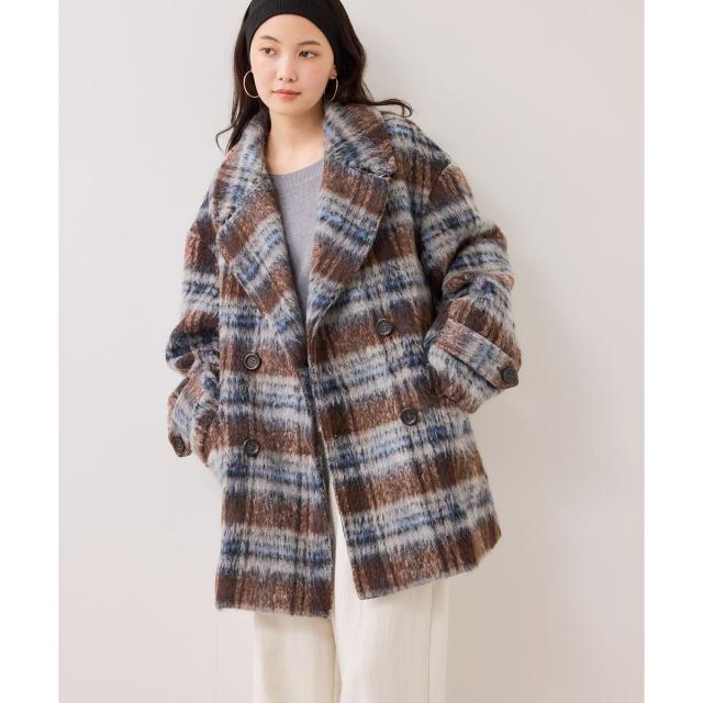 ビス（VIS）/【WEB限定】シャギーミディ丈Pコート