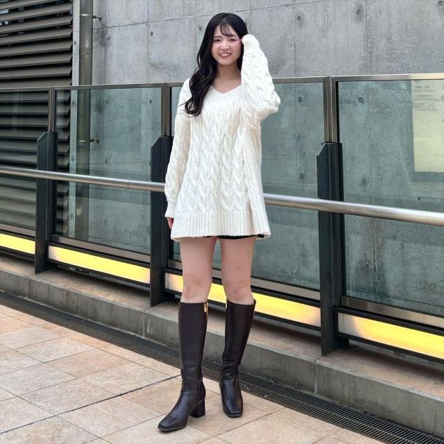 EVOL（EVOL）/【23秋冬新作】スクエア6．5cmヒールロングブーツ IV5200