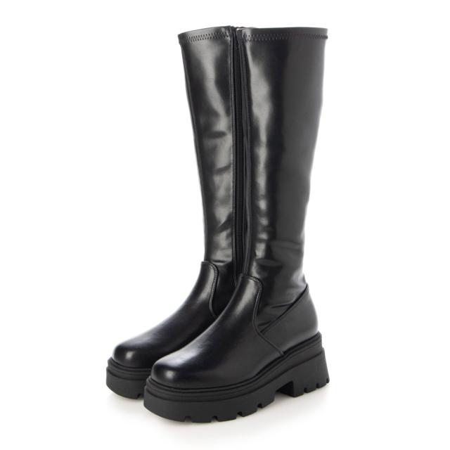 EVOL（EVOL）/【24秋冬新作】 2段ソール厚底ストレッチロングブーツ IX5496