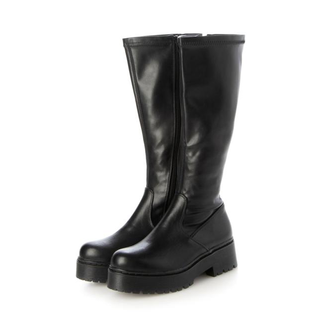 EVOL（EVOL）/【24秋冬新作】ストレッチ厚底ブーツ IX5464