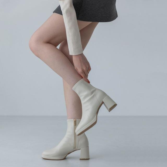 EVOL（EVOL）/【25秋冬新作】 【S−LLサイズ展開・柔らかい】ストレッチ7cmショートブーツ IZ5837