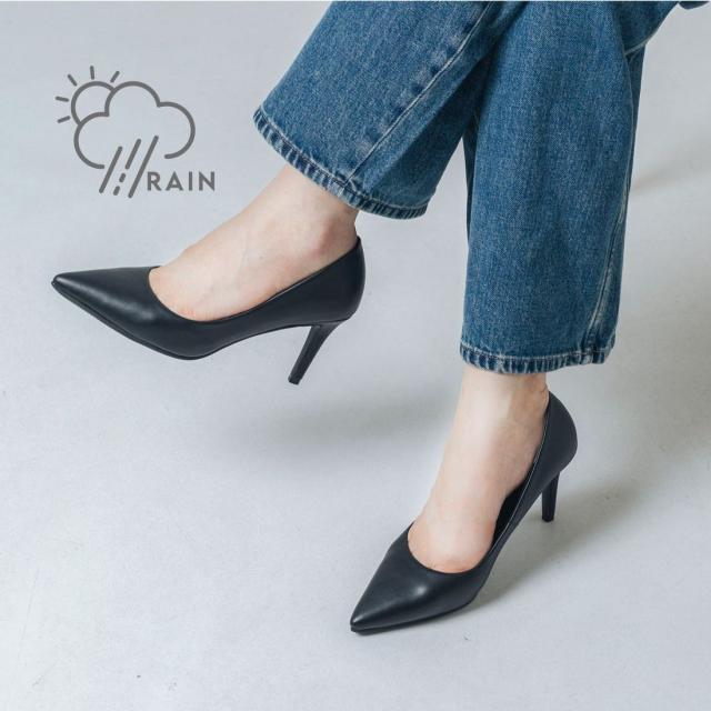 EVOL（EVOL）/【25秋冬新作】 【晴雨兼用・ふかふか】8．5cmポインテッドパンプス IZ5859