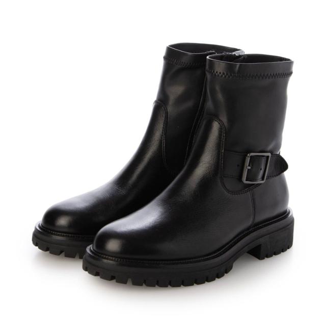 EVOL（EVOL）/【25秋冬新作】 【本革・柔らかい】ベルトストレッチショートブーツ IZ8118