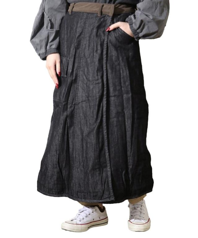 クリフメイヤー（KRIFF MAYER）/【2WAY】裏ボア デニム 巻スカート