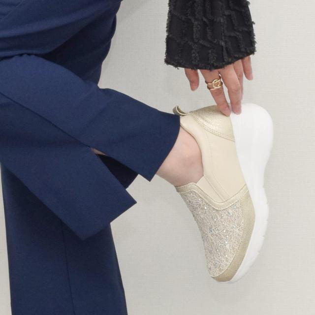 ラウンドアバウト（Round About）/Round About◆7cmヒール◆スリッポンヒールスニーカー