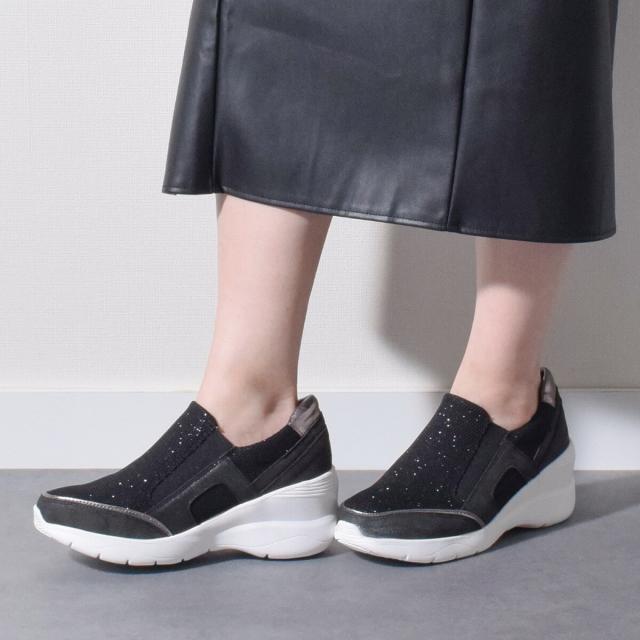 ラウンドアバウト（Round About）/Round About◆7cmヒール◆ヒールアップスリッポンスニーカー