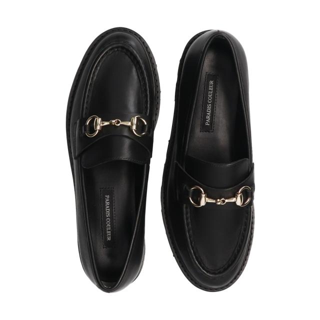 パラディクルール（PARADIS COULEUR）/PARADIS COULEUR◆3．5cmヒール◆EVAタンクソールビットローファー