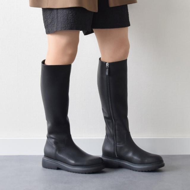 パラディクルール（PARADIS COULEUR）/PARADIS COULEUR◆4．5cmヒール◆ラウンドトウモールドソールロングブーツ