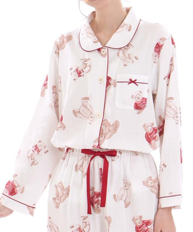 ナルエー（narue）/ ルームウェア　 コットンWガーゼテディーベア   パジャマ