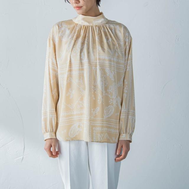 ロートレアモン（LAUTREAMONT）/ペイズリープリントブラウス