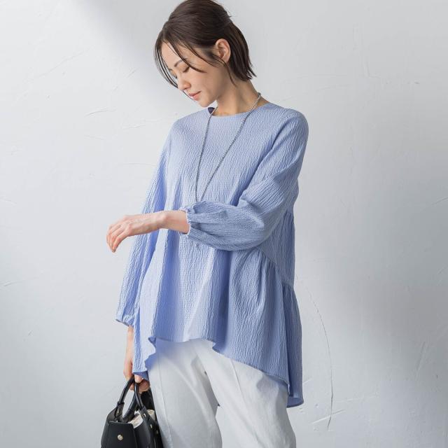 ロートレアモン（LAUTREAMONT）/バックティアードブラウス≪洗濯機で洗える≫