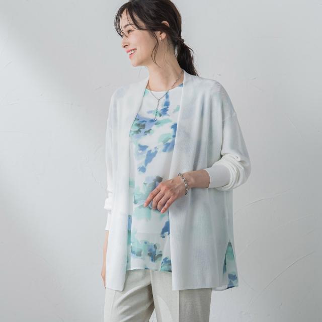 ロートレアモン（LAUTREAMONT）/着流しシアーカーディガン≪手洗い可能≫