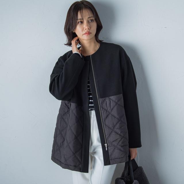 ロートレアモン（LAUTREAMONT）/ドッキングキルティングコート≪洗濯機で洗える≫