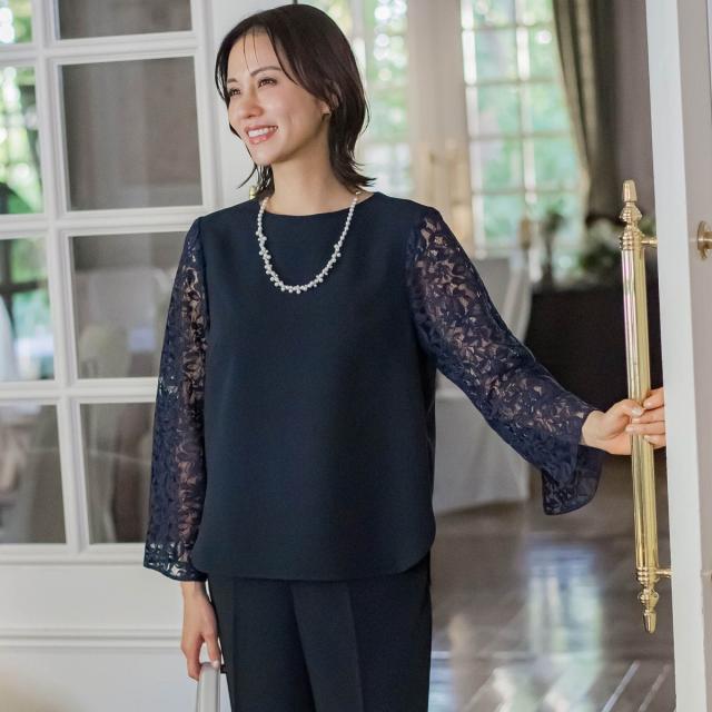 ロートレアモン（LAUTREAMONT）/トリクシオン袖レースブラウス≪手洗い可能≫