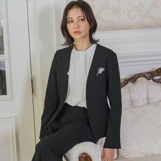 ロートレアモン（LAUTREAMONT）/トリクシオンノーカラージャケット≪手洗い可能≫