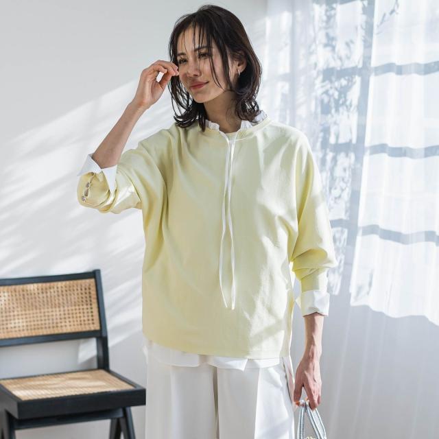 ロートレアモン（LAUTREAMONT）/袖ボタンドルマンニット≪手洗い可能≫