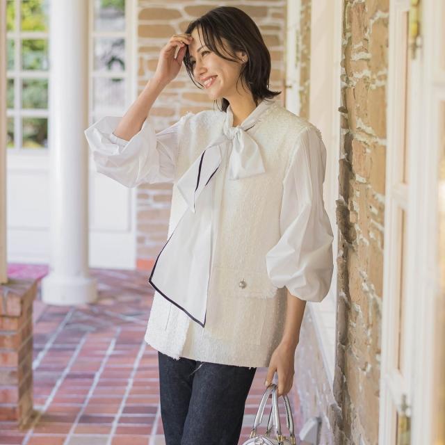 ロートレアモン（LAUTREAMONT）/ミックスツィードジレジャケット