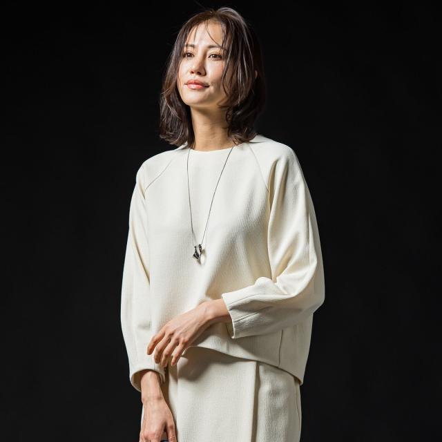 ロートレアモン（LAUTREAMONT）/フォルムスリーブカットソー≪セットアップ対応/洗濯機で洗える≫