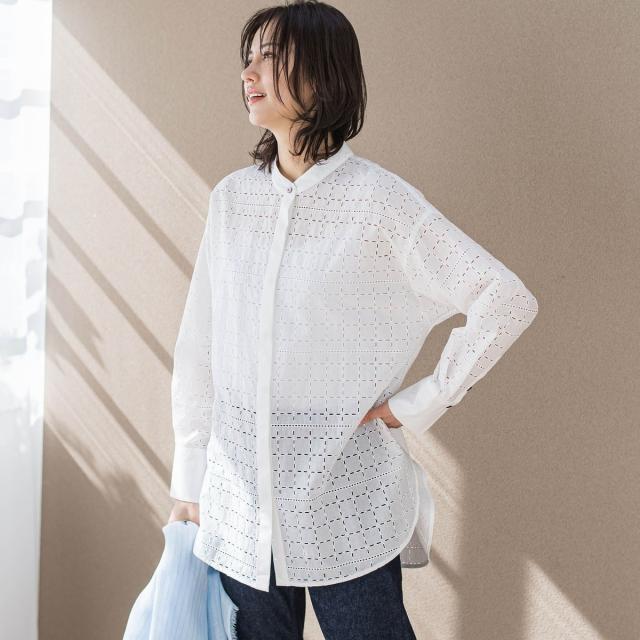 ロートレアモン（LAUTREAMONT）/レースチュニックブラウス≪洗濯機で洗える≫