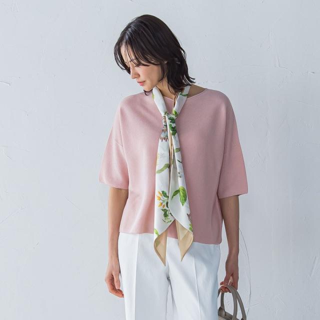 ロートレアモン（LAUTREAMONT）/ラメ入りホールガーメントVネックニット≪手洗い可能≫