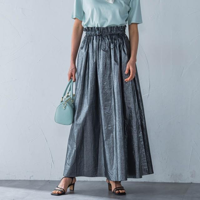 ロートレアモン（LAUTREAMONT）/フォイルギャザースカート≪手洗い可能≫