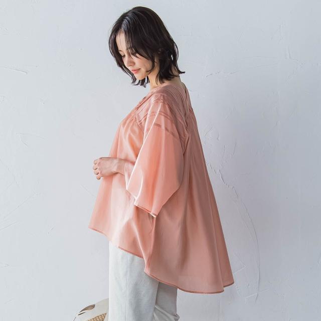 ロートレアモン（LAUTREAMONT）/ピンタックレースチュニックブラウス≪手洗い可能≫