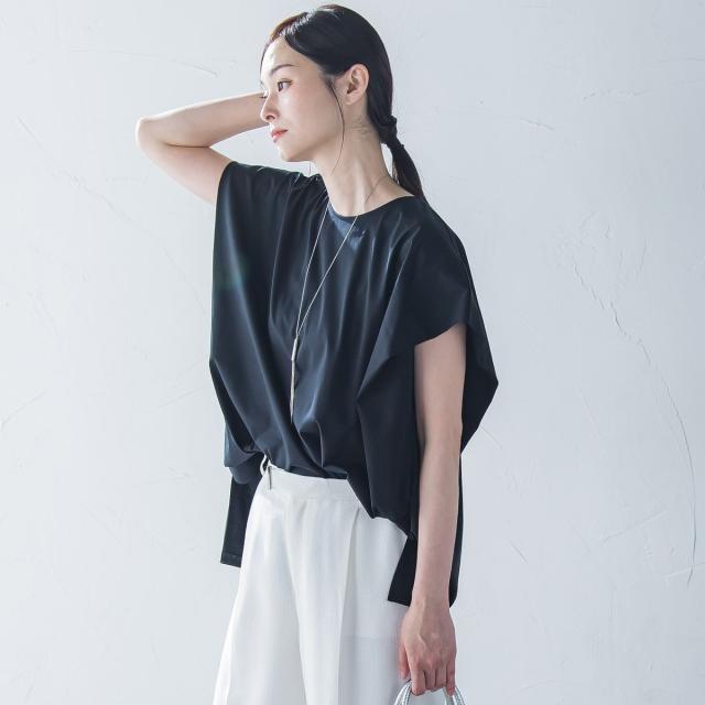 ロートレアモン（LAUTREAMONT）/【WEB限定】タックデザインカットソー ≪接触冷感／洗濯機OK≫