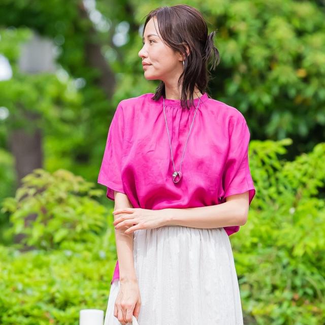 ロートレアモン（LAUTREAMONT）/【WEB限定】ラミーギャザーブラウス≪洗濯機で洗える≫