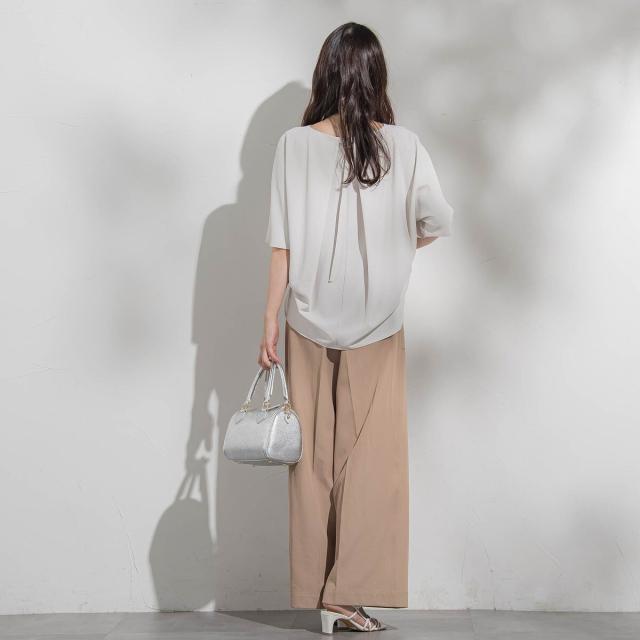 ロートレアモン（LAUTREAMONT）/タックレスワイドチノパンツ≪洗濯機で