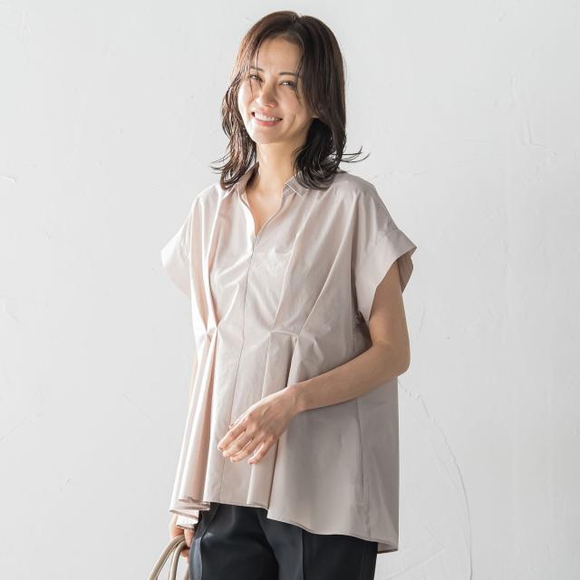 ロートレアモン（LAUTREAMONT）/タイプライターペプラムブラウス≪洗濯機で洗える≫