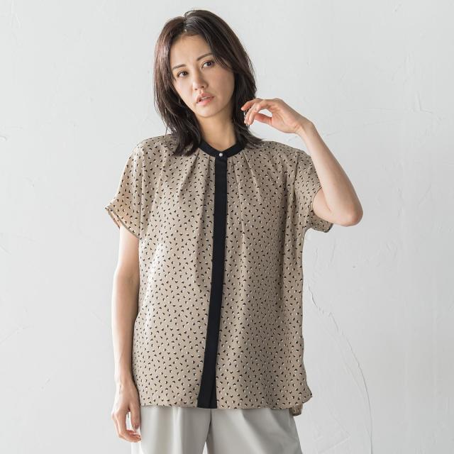 ロートレアモン（LAUTREAMONT）/【WEB限定】プリントアムンゼンブラウス≪洗濯機で洗える/透けにくい≫