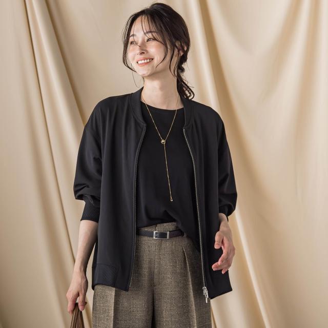 ロートレアモン（LAUTREAMONT）/キレイ×リラックス ライトブルゾン ≪接触冷感 / UV / 洗濯機で洗える≫