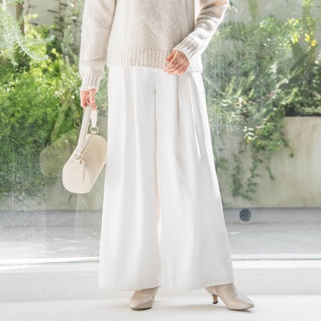 ロートレアモン（LAUTREAMONT）/カリーヌサテンパンツ≪洗える≫