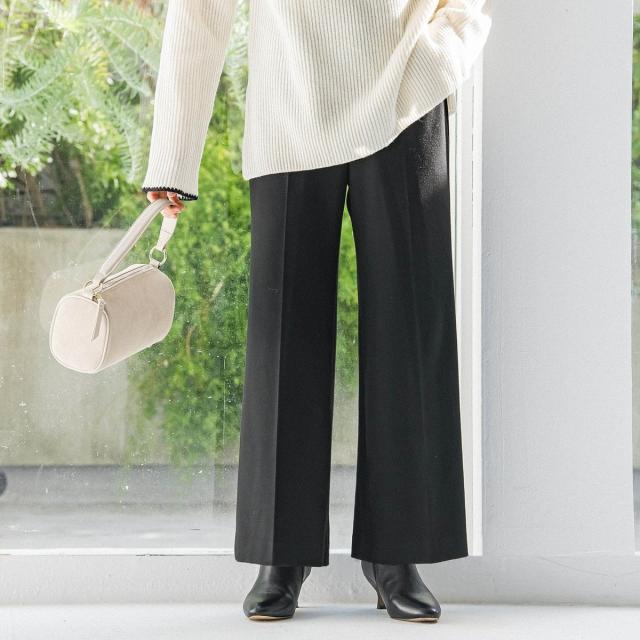 ロートレアモン（LAUTREAMONT）/両面起毛ワイドパンツ≪WEB限定13号/洗える/セットアップ対応≫