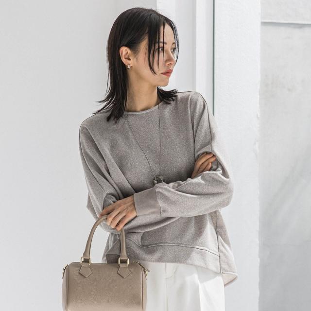 ロートレアモン（LAUTREAMONT）/ラメ裏毛カットソー