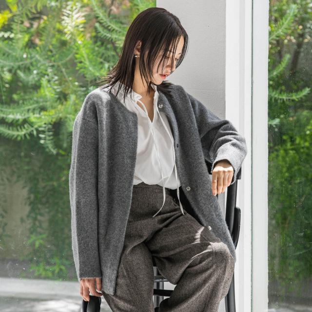 ロートレアモン（LAUTREAMONT）/フォックス混ニットジャケット