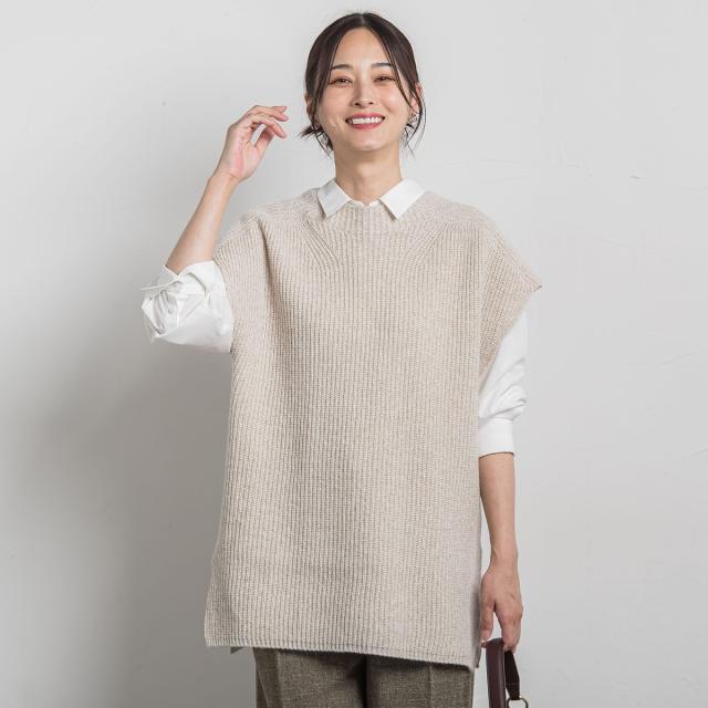 ロートレアモン（LAUTREAMONT）/【WEB限定】ホールガーメントニットベスト