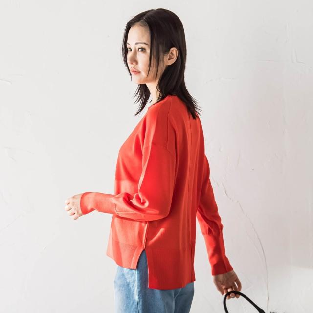 ロートレアモン（LAUTREAMONT）/【WEB限定】ベーシックウールクルーネックニット≪洗える≫