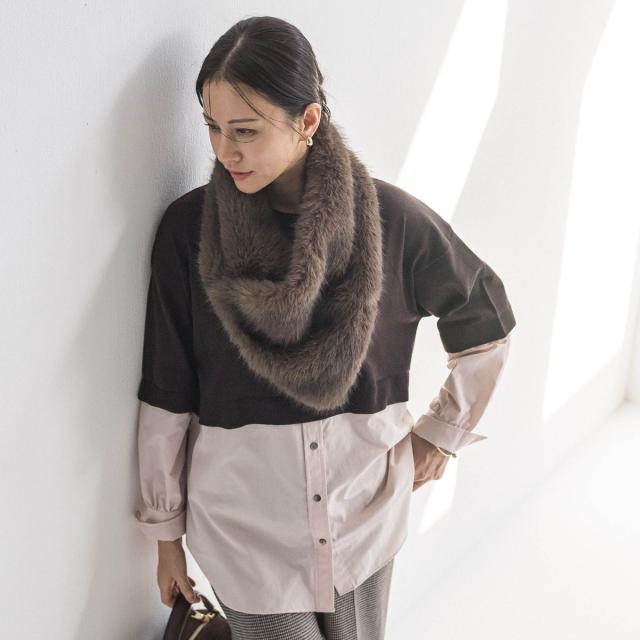 ロートレアモン（LAUTREAMONT）/【WEB限定】シャツドッキングニット≪洗える≫