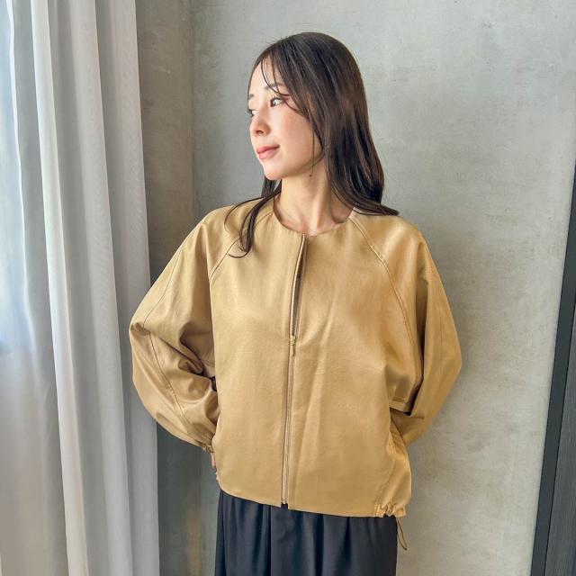 ロートレアモン（LAUTREAMONT）/サテンジップブルゾン≪手洗い可能≫