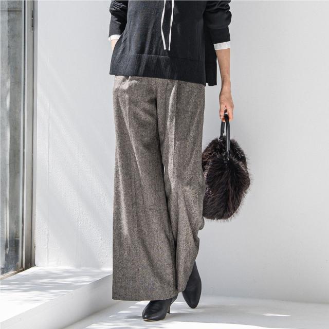 ロートレアモン（LAUTREAMONT）/ツイルツイードワイドパンツ