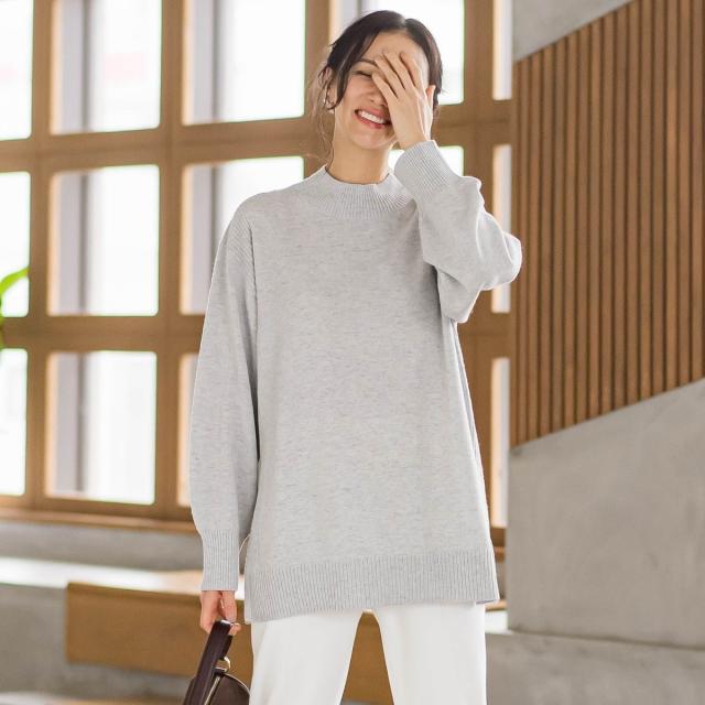 ロートレアモン（LAUTREAMONT）/ファインメリノウールチュニックニット≪洗える≫