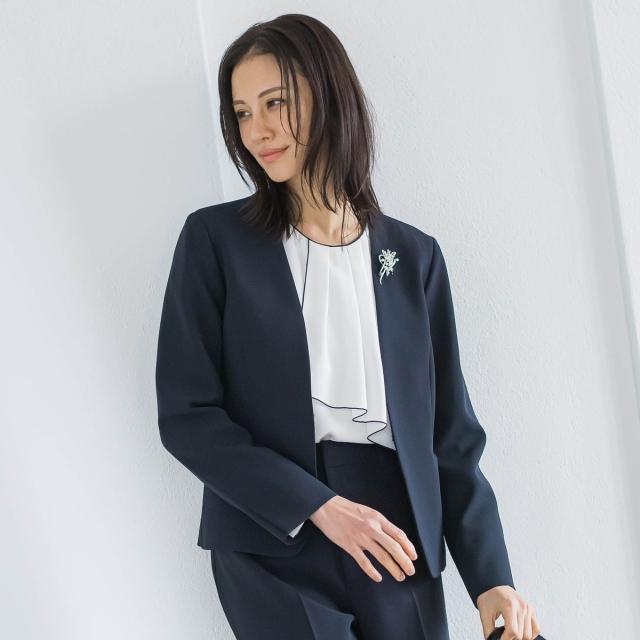 【NEW】ロートレアモン（LAUTREAMONT）/【WEB限定 13号】トリクシオンノーカラージャケット≪セットアップ対応/手洗い可能≫