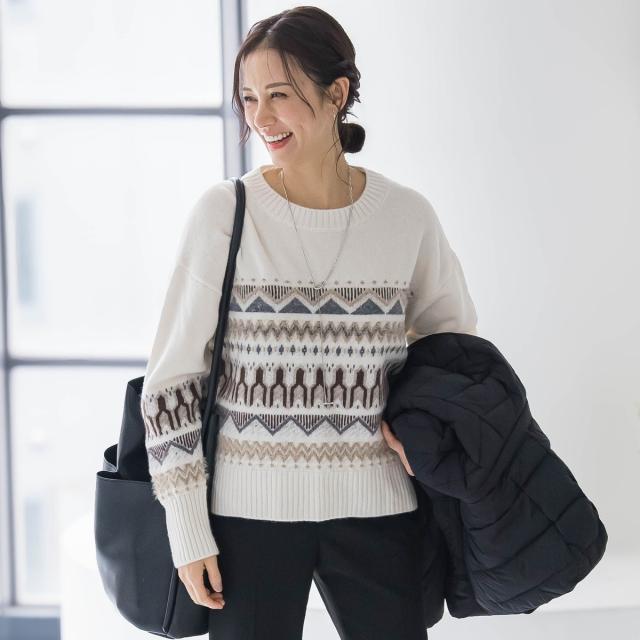 ロートレアモン（LAUTREAMONT）/ノルディック柄ニット≪洗える≫