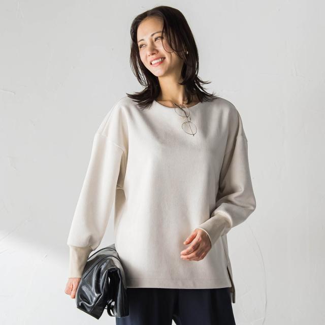 【NEW】ロートレアモン（LAUTREAMONT）/【WEB限定】フェイクスエードプルオーバー≪セットアップ対応/洗える≫