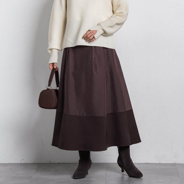 【NEW】ロートレアモン（LAUTREAMONT）/素材切り替えオーガンジースカート